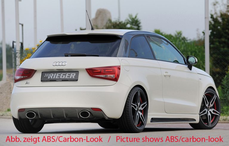 Audi A1 8X Pre Facelift Rieger Rear Diffuser non S-Line – Rieger ...