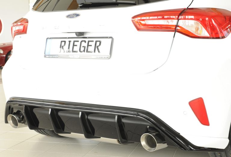 Ford Focus Mk4 ST & ST-Line Rear Diffuser ABS Plastic – Rieger Styling ...