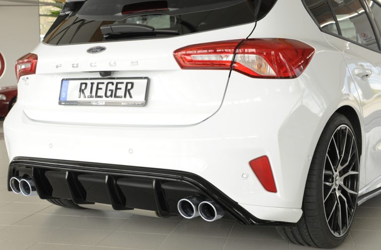 Ford Focus Mk4 ST & ST-Line Rear Diffuser ABS Plastic – Rieger Styling ...